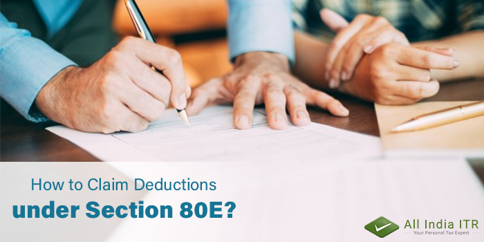 Save taxes using Section 80E | All India ITR | Income Tax