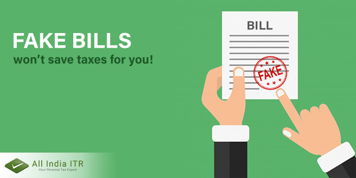 Will Submitting Fake Bills Save Taxes | Income Tax Department